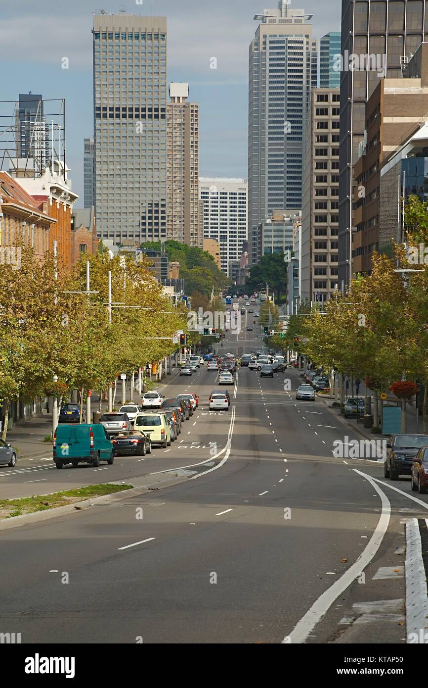Sydney street view Stock Photo - Alamy