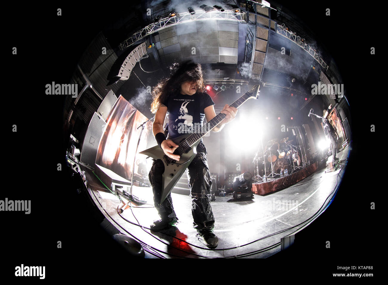 The German Thrash Metal Band Kreator Performs A Live Concert At Amager