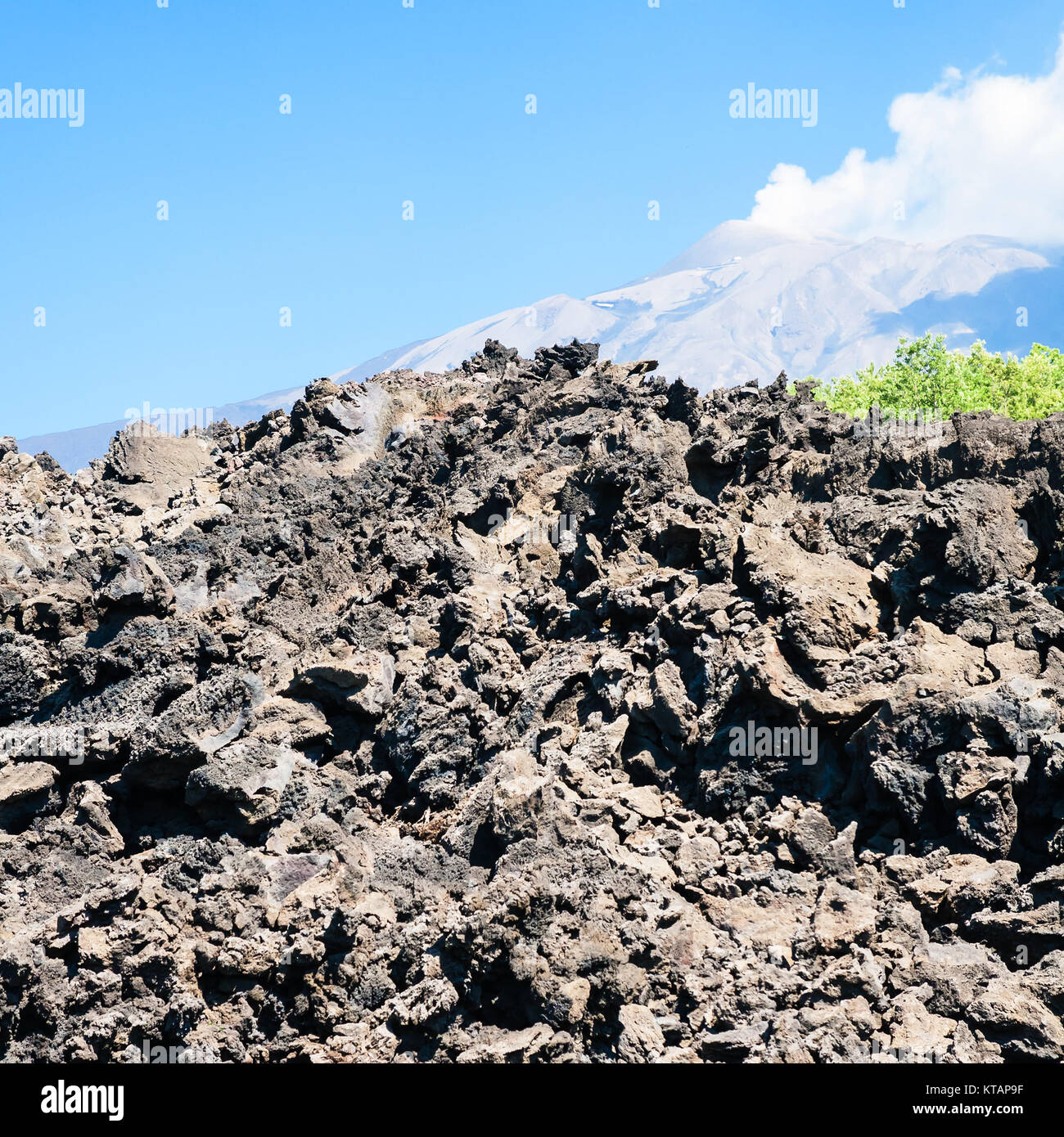 hardened lava flow after volcano Etna eruption Stock Photo - Alamy