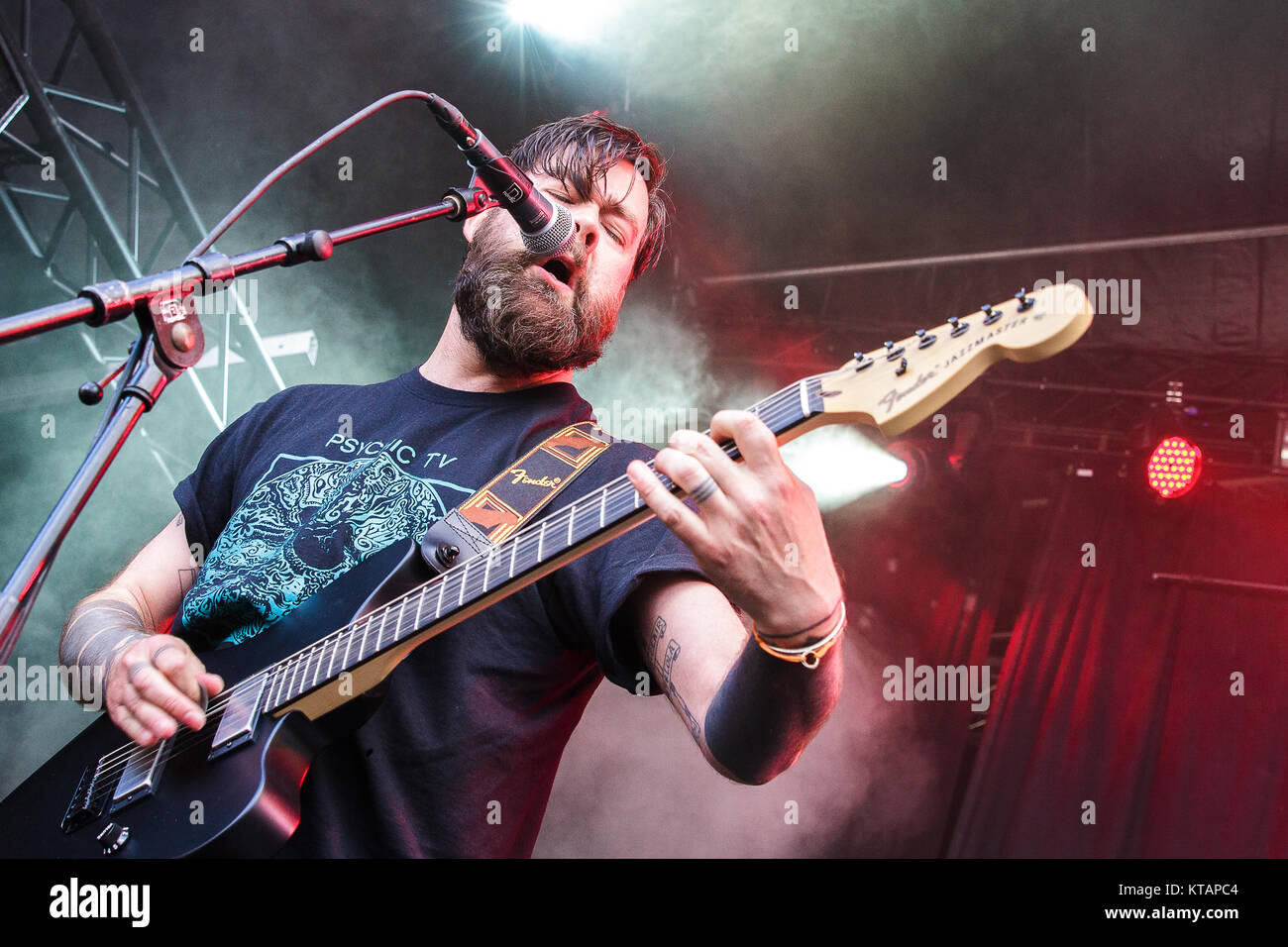 The British heavy metal band Krokodil performs a live concert at the ...