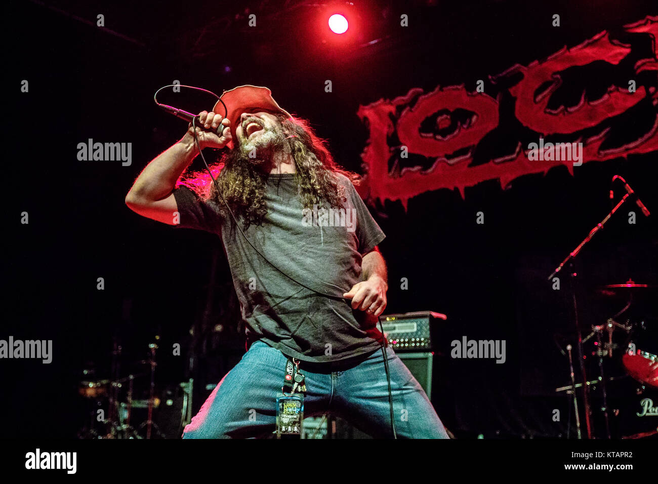 The British grindcore band Lock Up performs a live concert at Amager ...