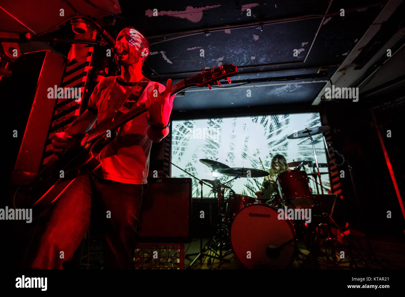 The French stoner rock band Mars Red Sky performs a live concert at ...