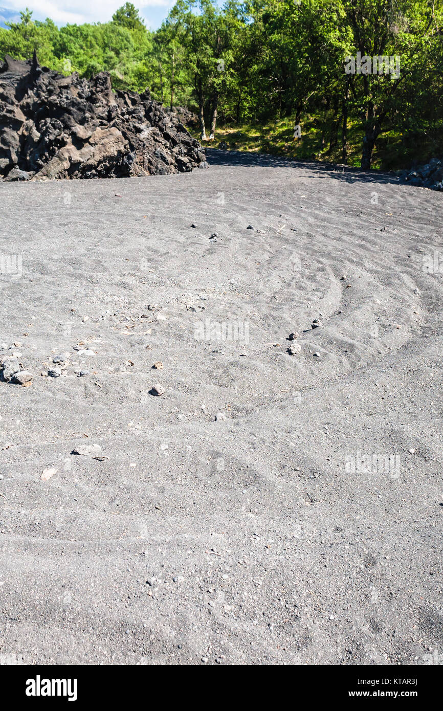 clinker and pumice ground on slope Etna volcano Stock Photo - Alamy