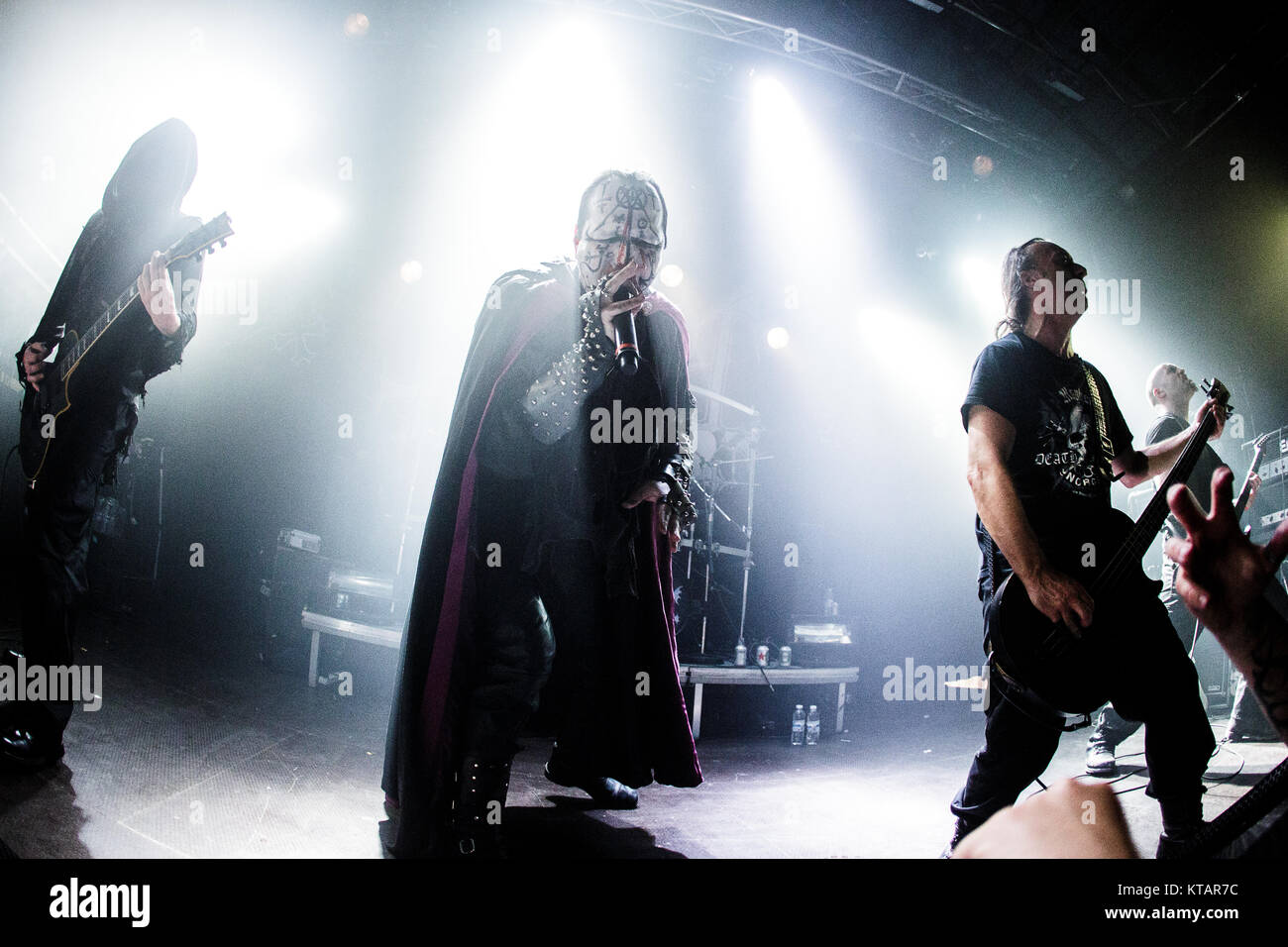 The Norwegian black metal band Mayhem performs a live concert at ...