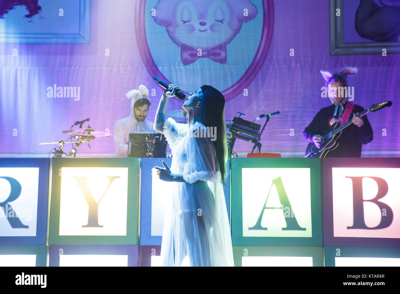 The American singer and songwriter Melanie Martinez performs a live ...