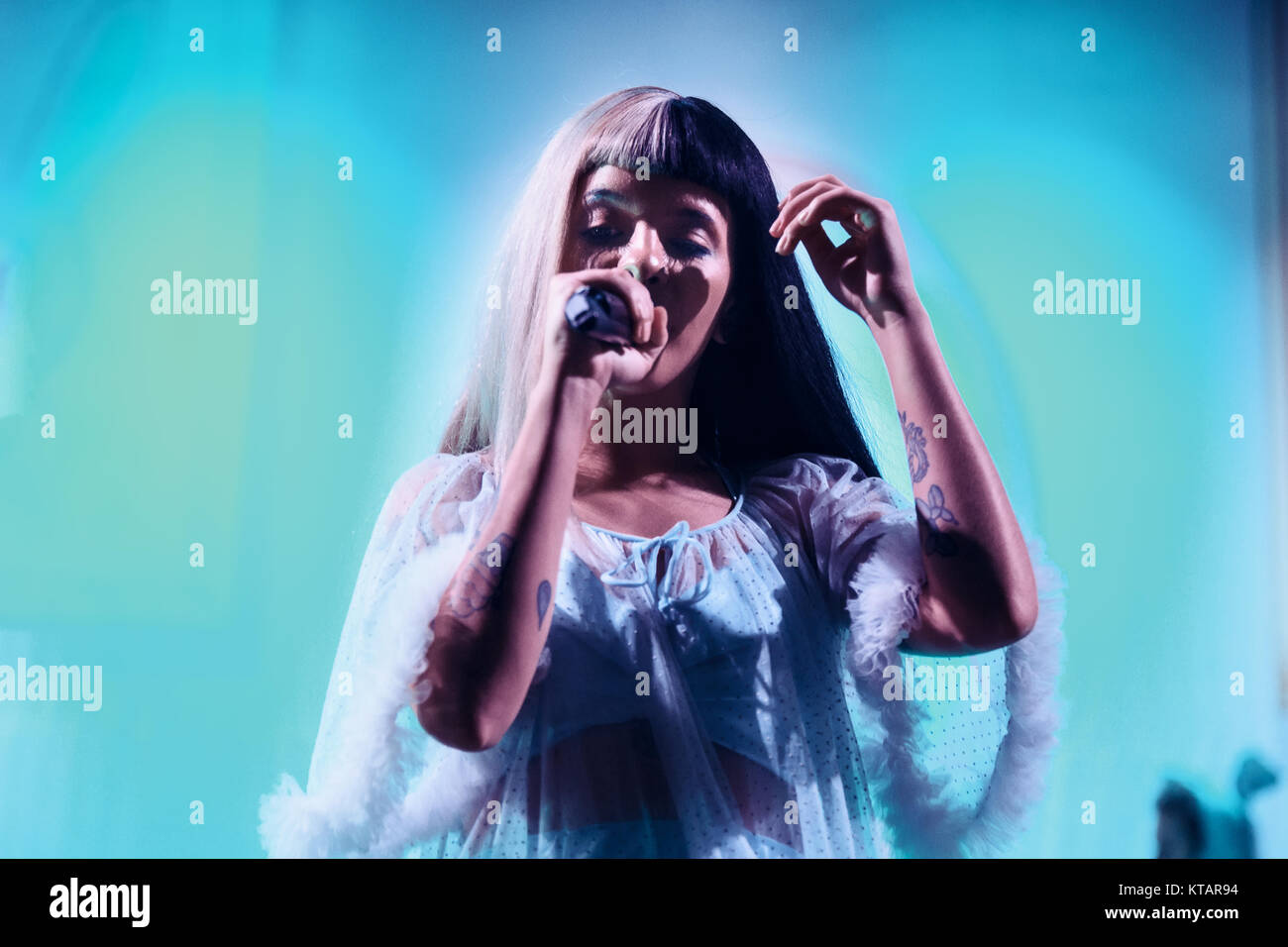 The American singer and songwriter Melanie Martinez performs a live ...