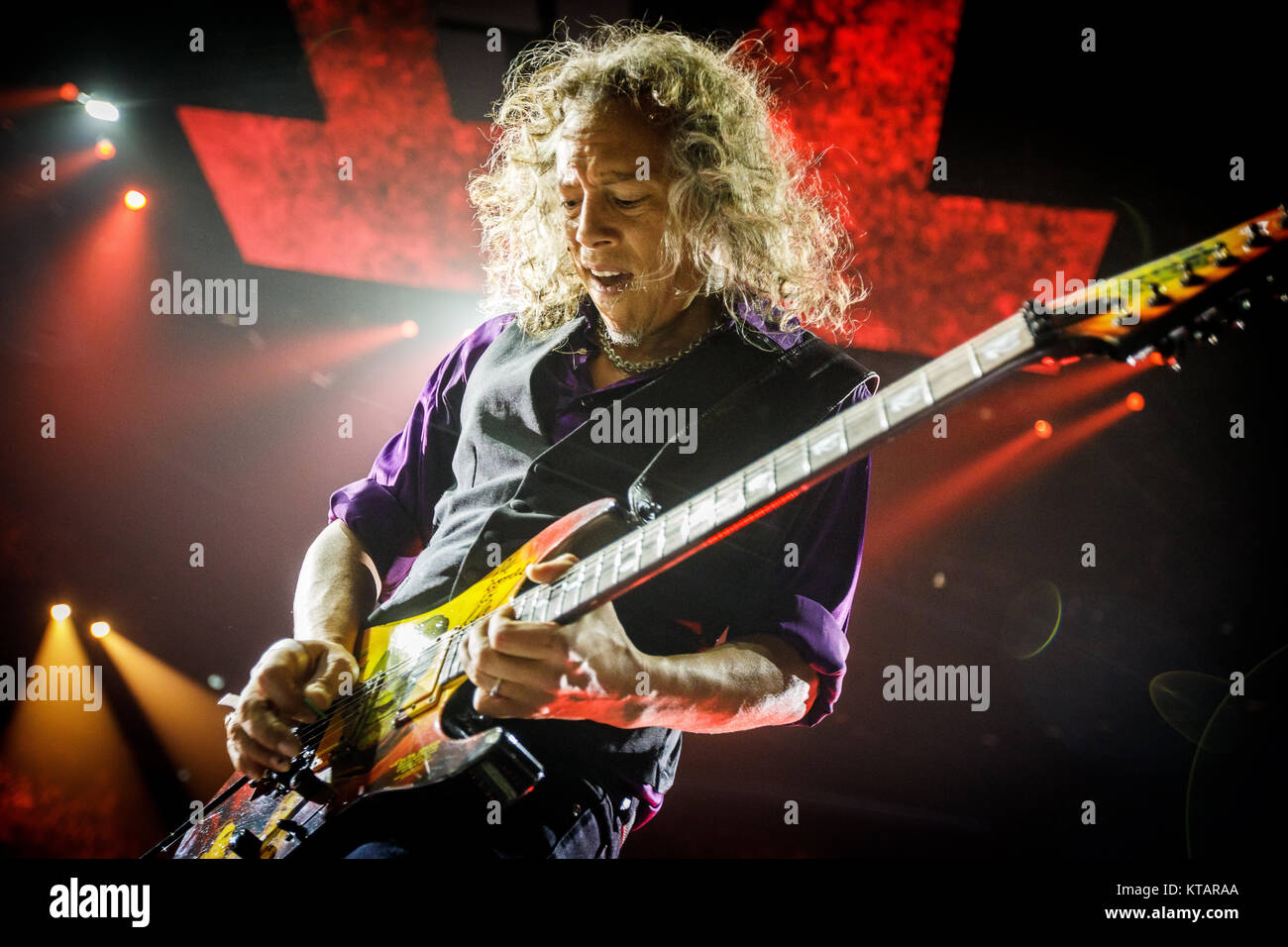 The American heavy metal band Metallica performs live concerts at Royal ...