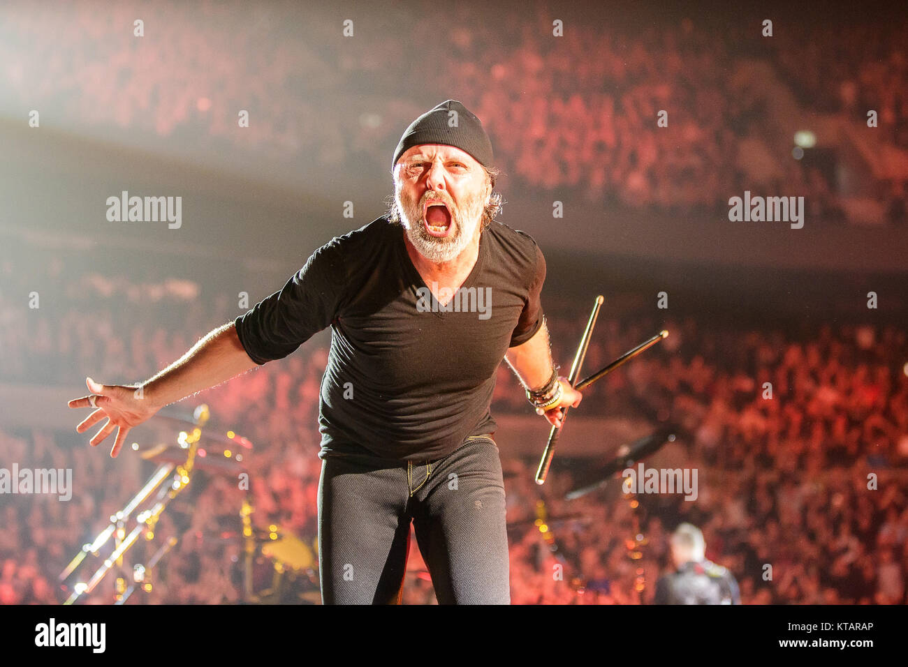 The American heavy metal band Metallica performs live concerts at Royal ...