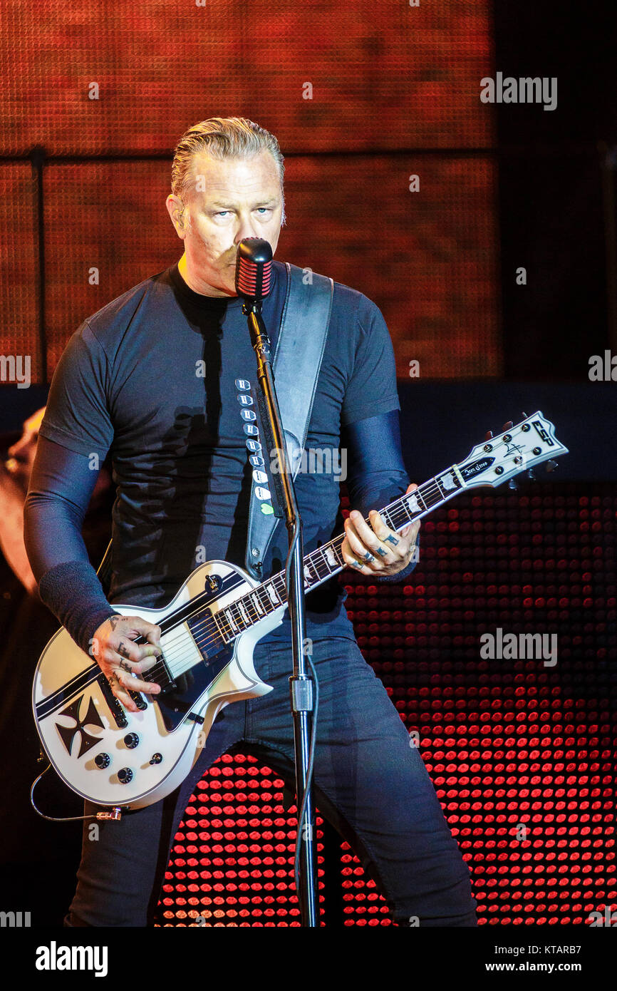 The American heavy metal band Metallica performs a live concert at ...