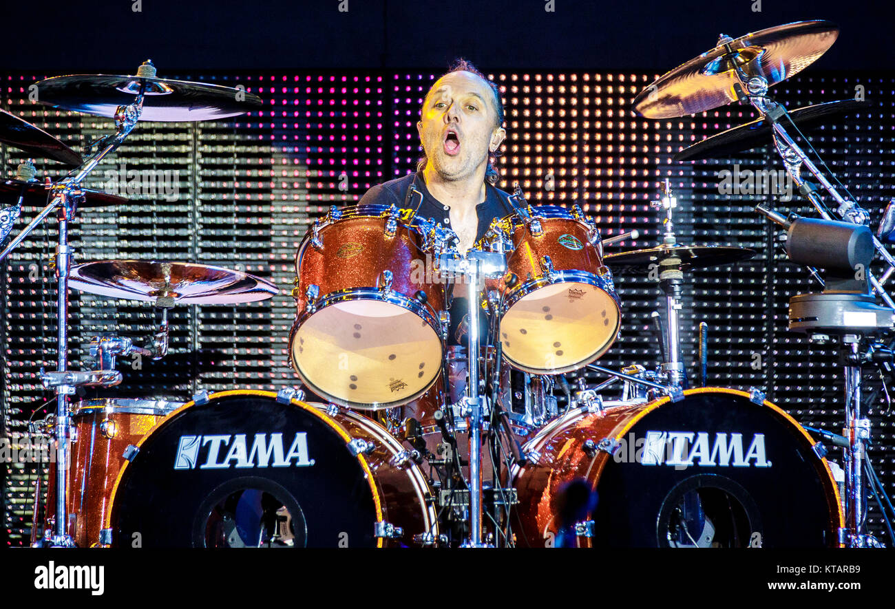 The American heavy metal band Metallica performs a live concert at ...
