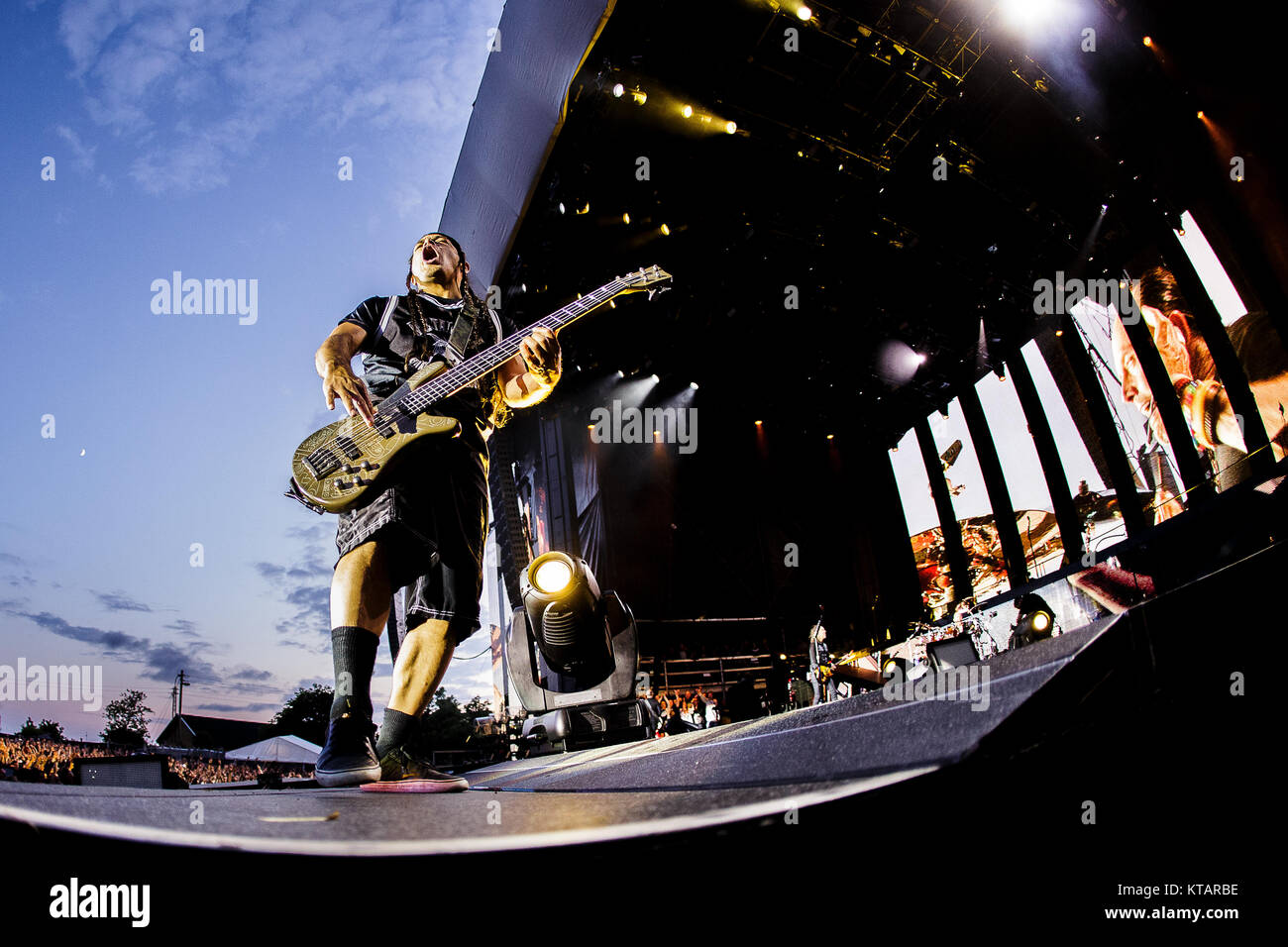 The American heavy metal band Metallica performs a live concert at ...