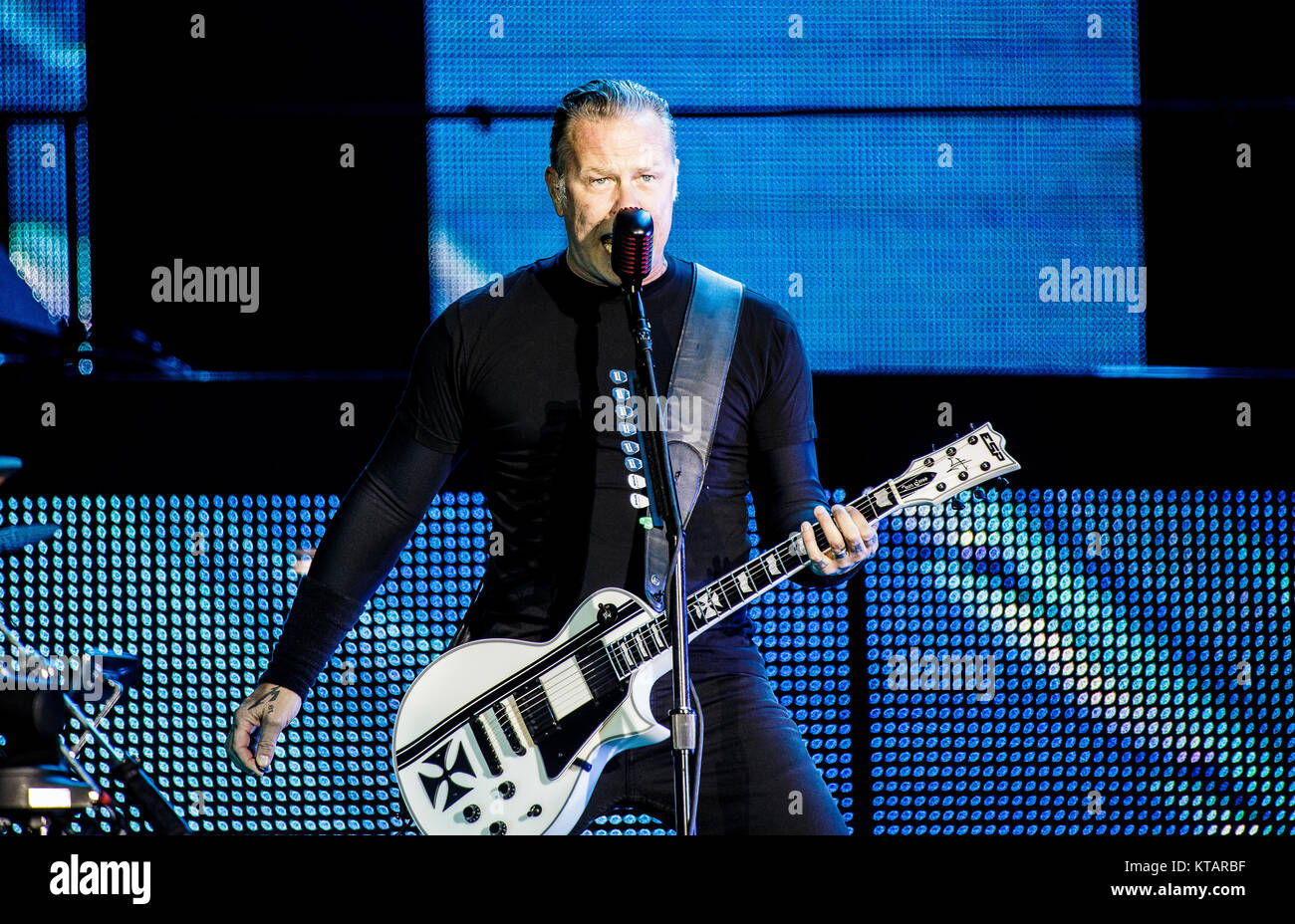 The American heavy metal band Metallica performs a live concert at ...