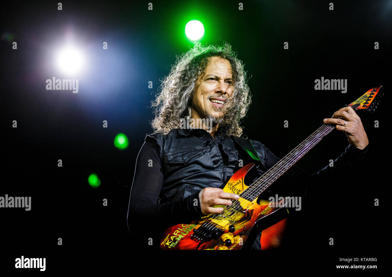 The American heavy metal band Metallica performs a live concert at ...