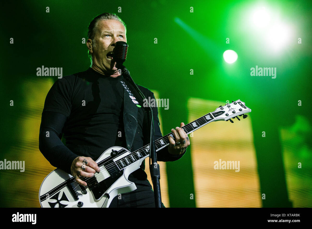 The American heavy metal band Metallica performs a live concert at ...