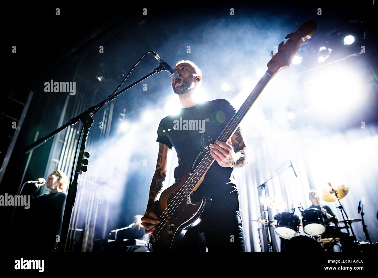 Denmark, Copenhagen - October 06, 2017. The Danish rock band Mew ...