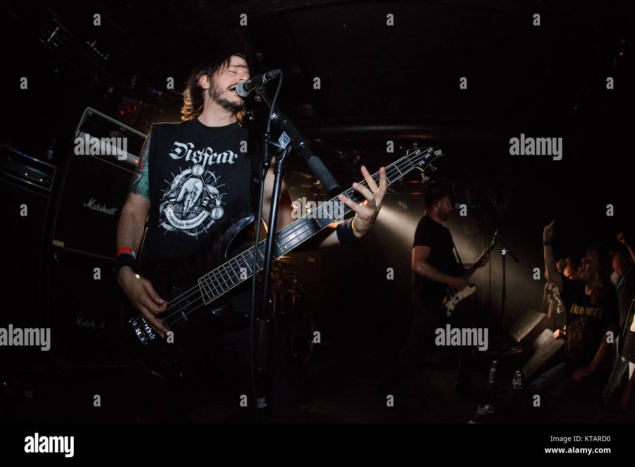 The American death metal band Misery Index performs a live concert at ...