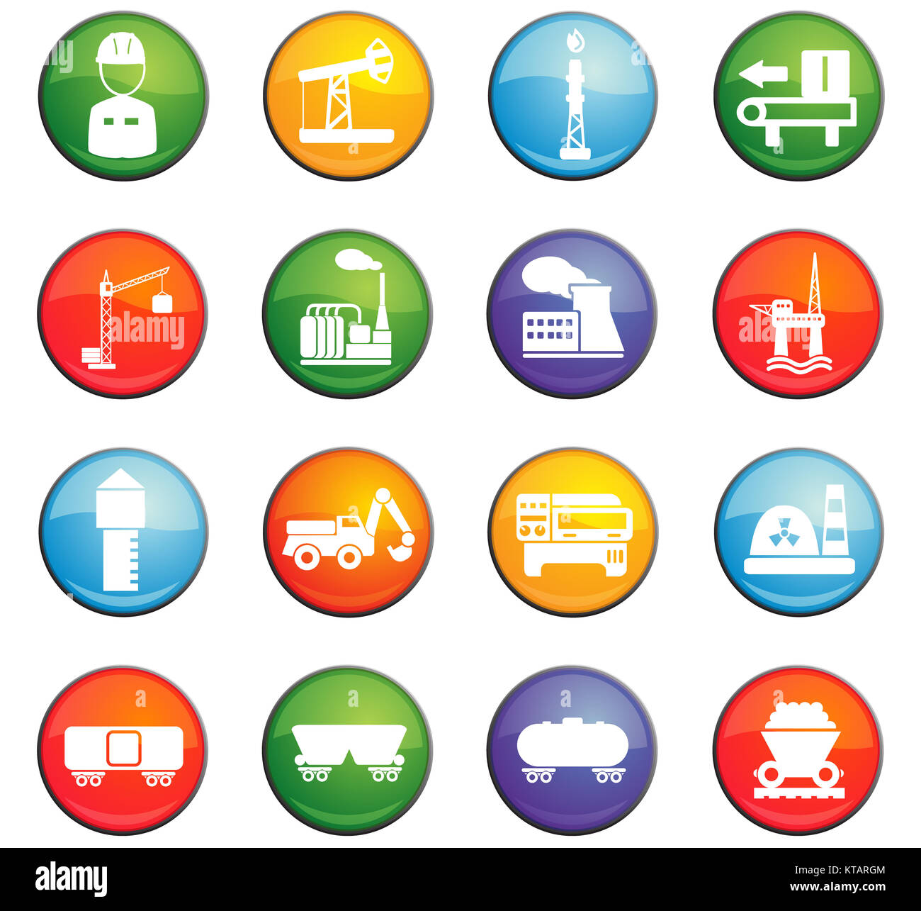 industry icon set Stock Photo - Alamy
