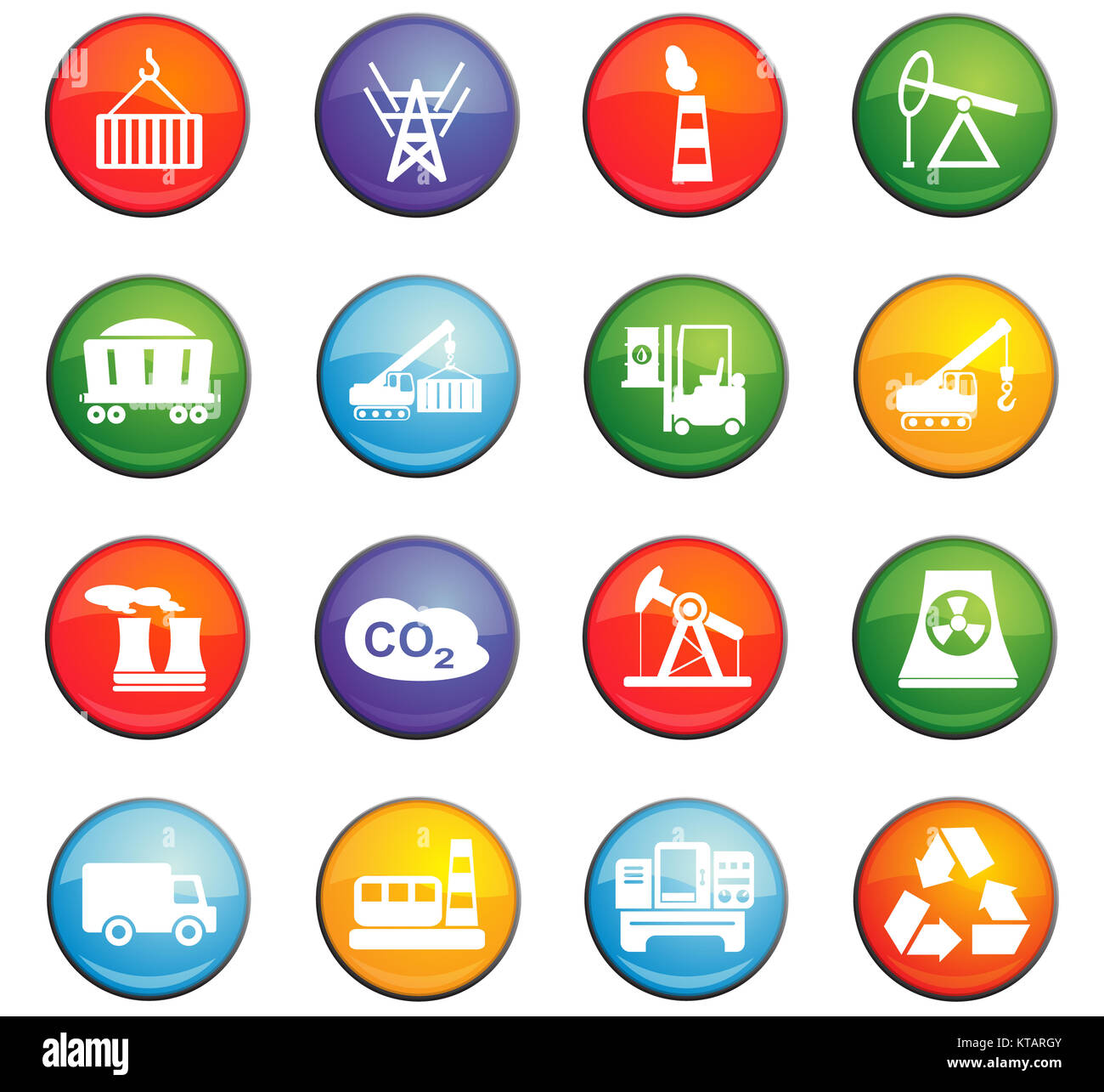 industry icon set Stock Photo - Alamy