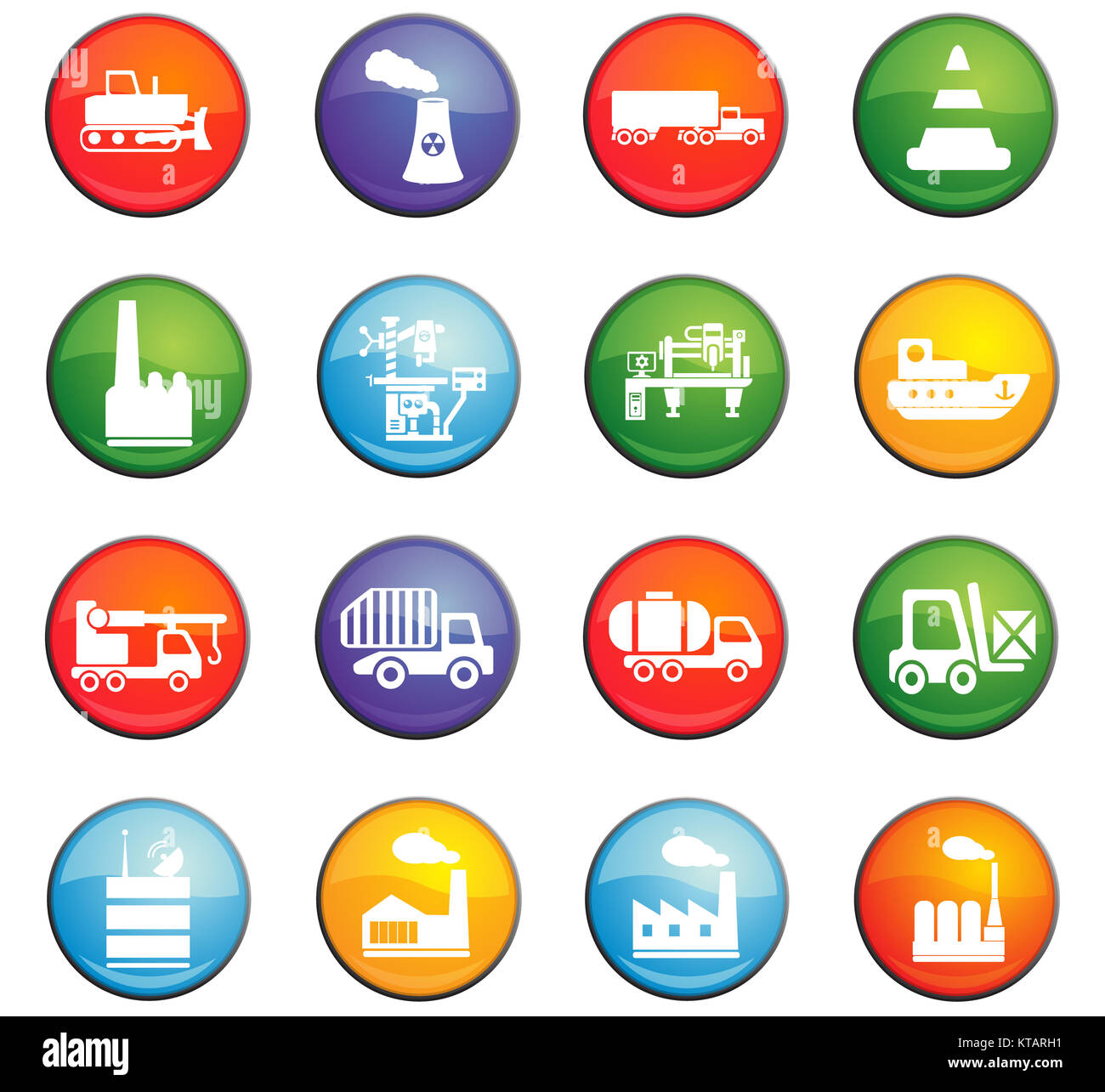 industry icon set Stock Photo - Alamy