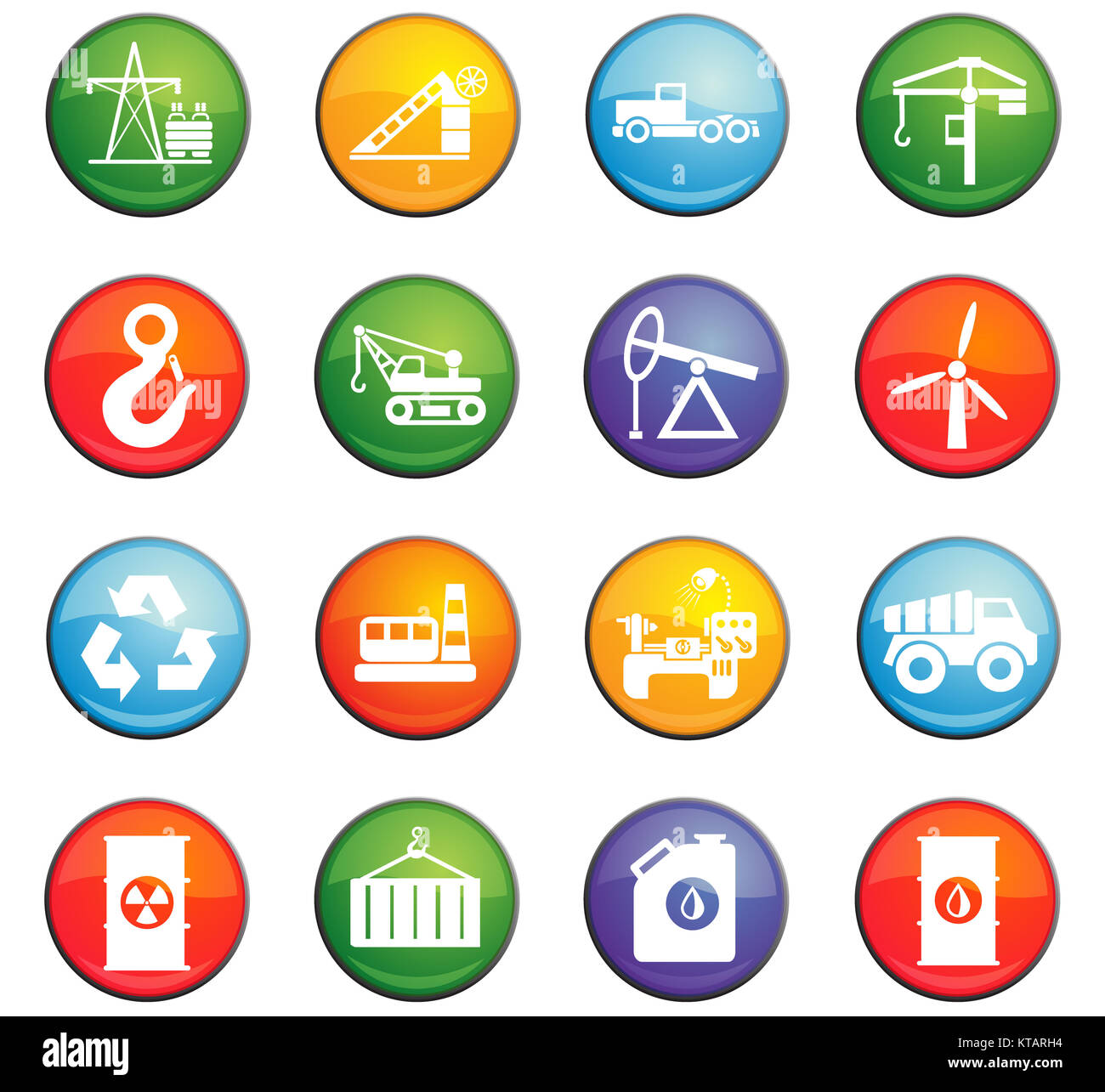 industry icon set Stock Photo - Alamy