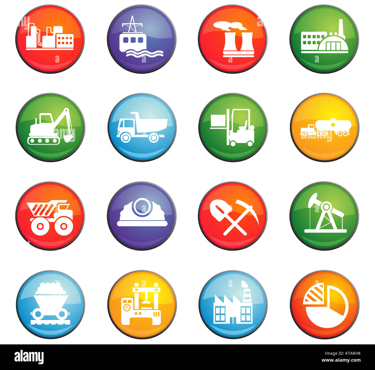industry icon set Stock Photo - Alamy