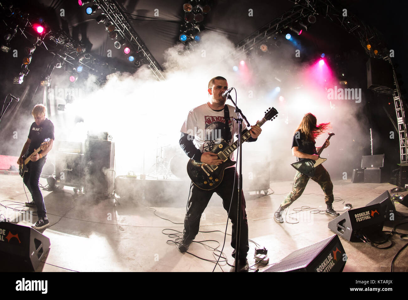 The American hardcore punk band Nails performs a live concert at the ...