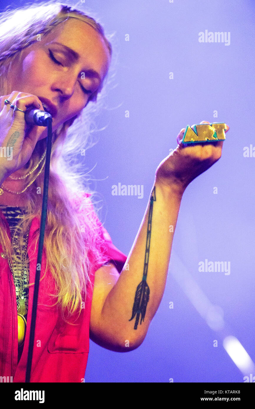 The Danish, songwriter and producer Nanna.B performs a live concert at ...