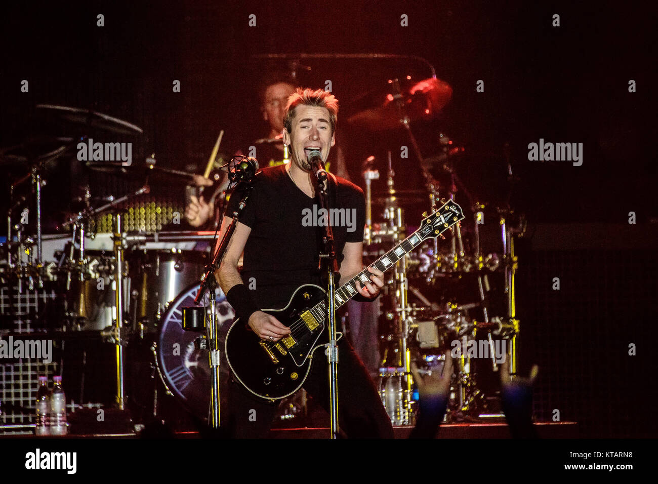 The Ameriacan metalcore band Nickelback performs a live concert at Foum ...