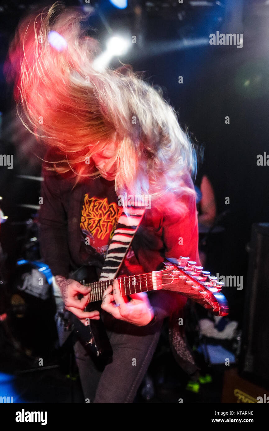 The Danish punk band Night Fever performs a live concert at Pumpehuset ...