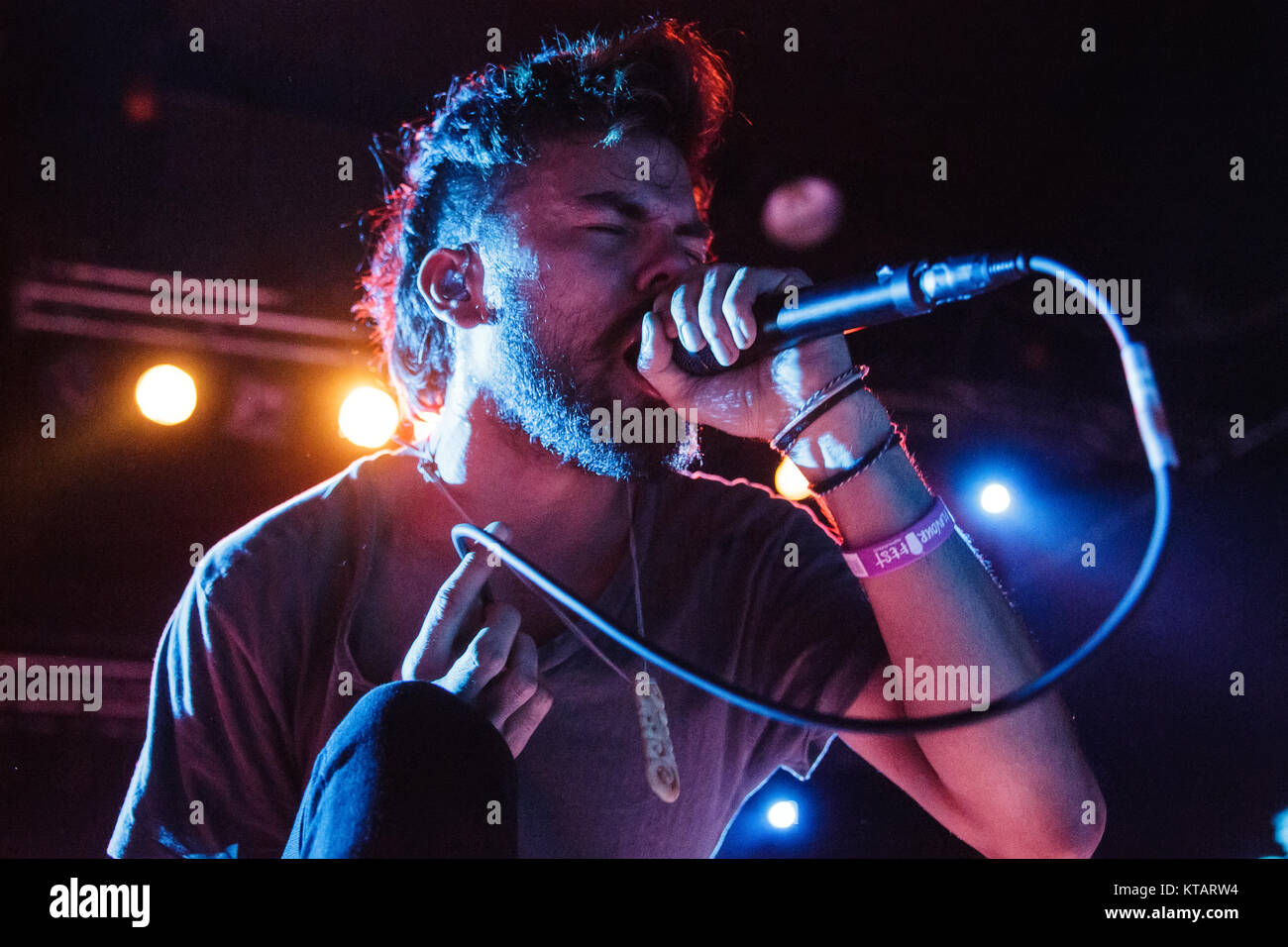 The Australian metalcore band Northlane performs a live concert at ...