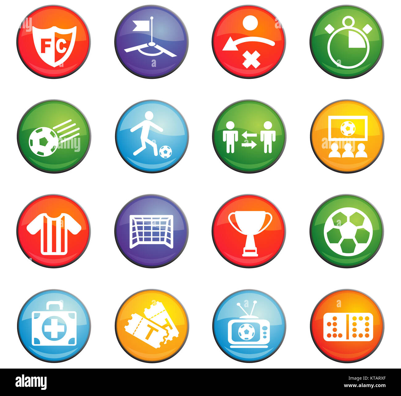 football icon set Stock Photo - Alamy