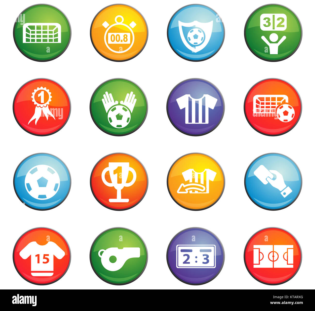 football icon set Stock Photo - Alamy