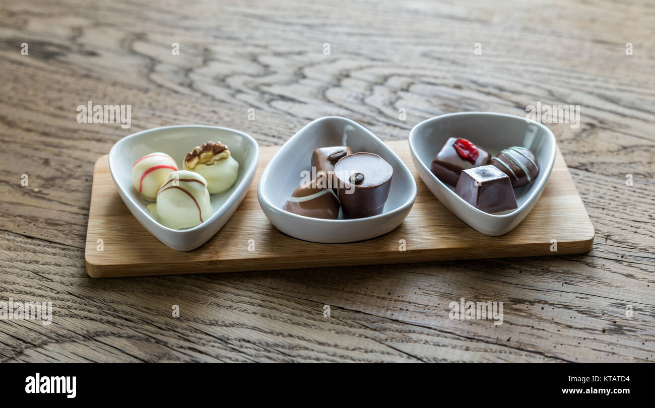 Swiss chocolate candies Stock Photo - Alamy