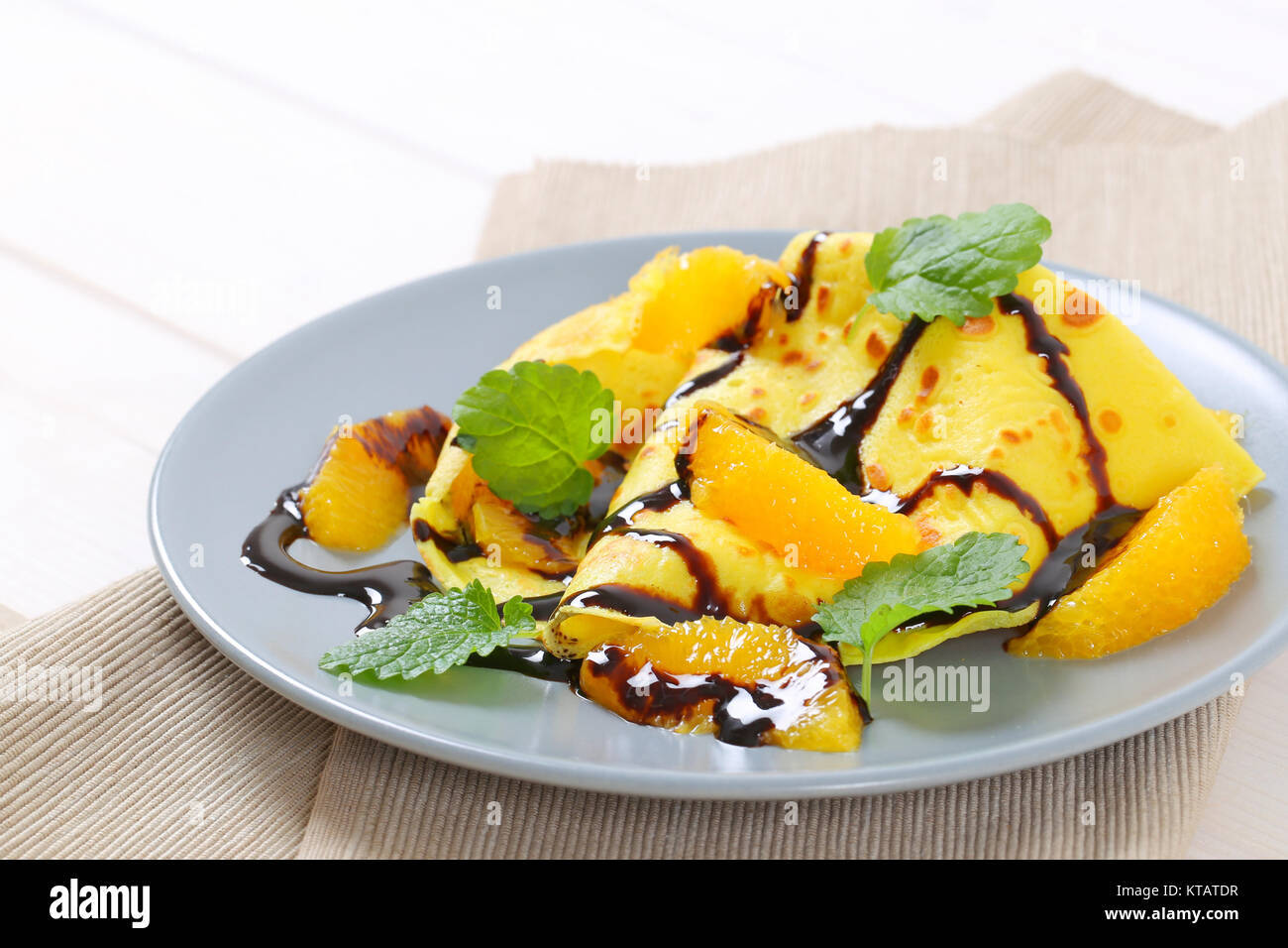 Closeup shot crepes chocolate hi-res stock photography and images - Alamy