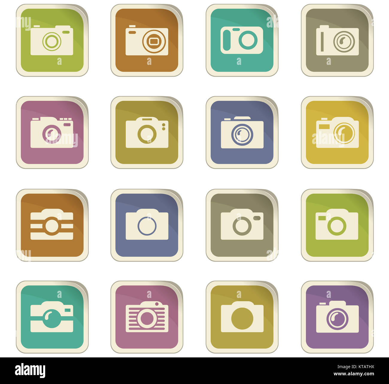photo camera icon set Stock Photo - Alamy
