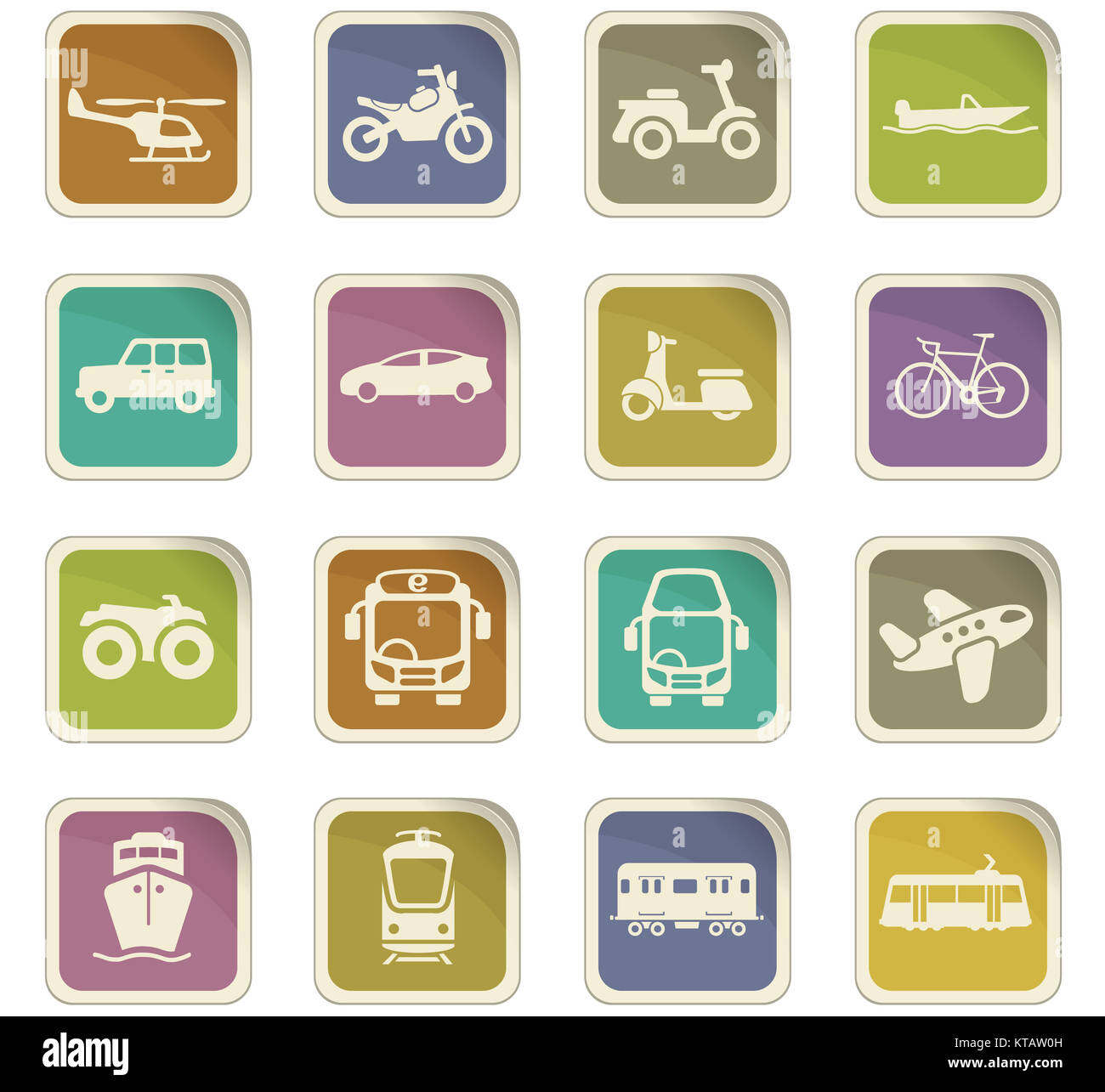 transport icon set Stock Photo - Alamy