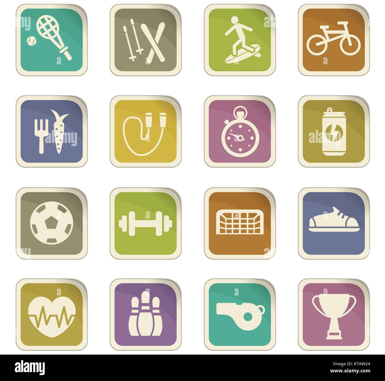 sport icon set Stock Photo - Alamy