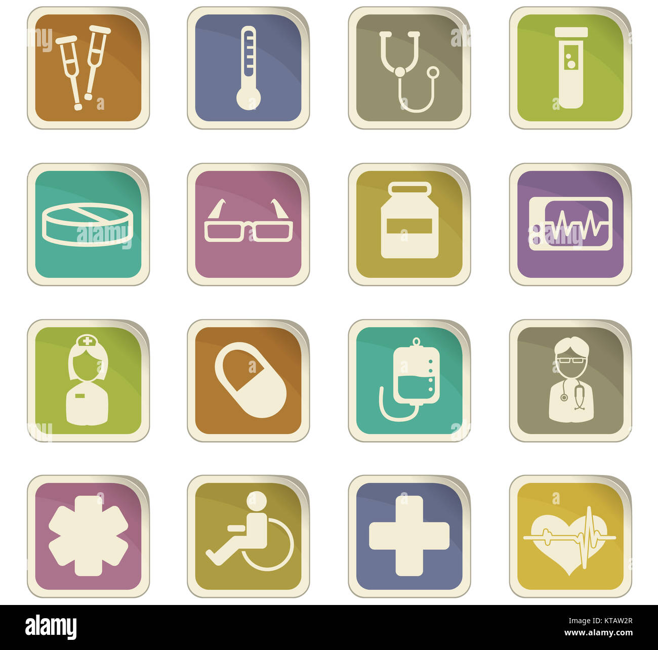 medicine icon set Stock Photo - Alamy