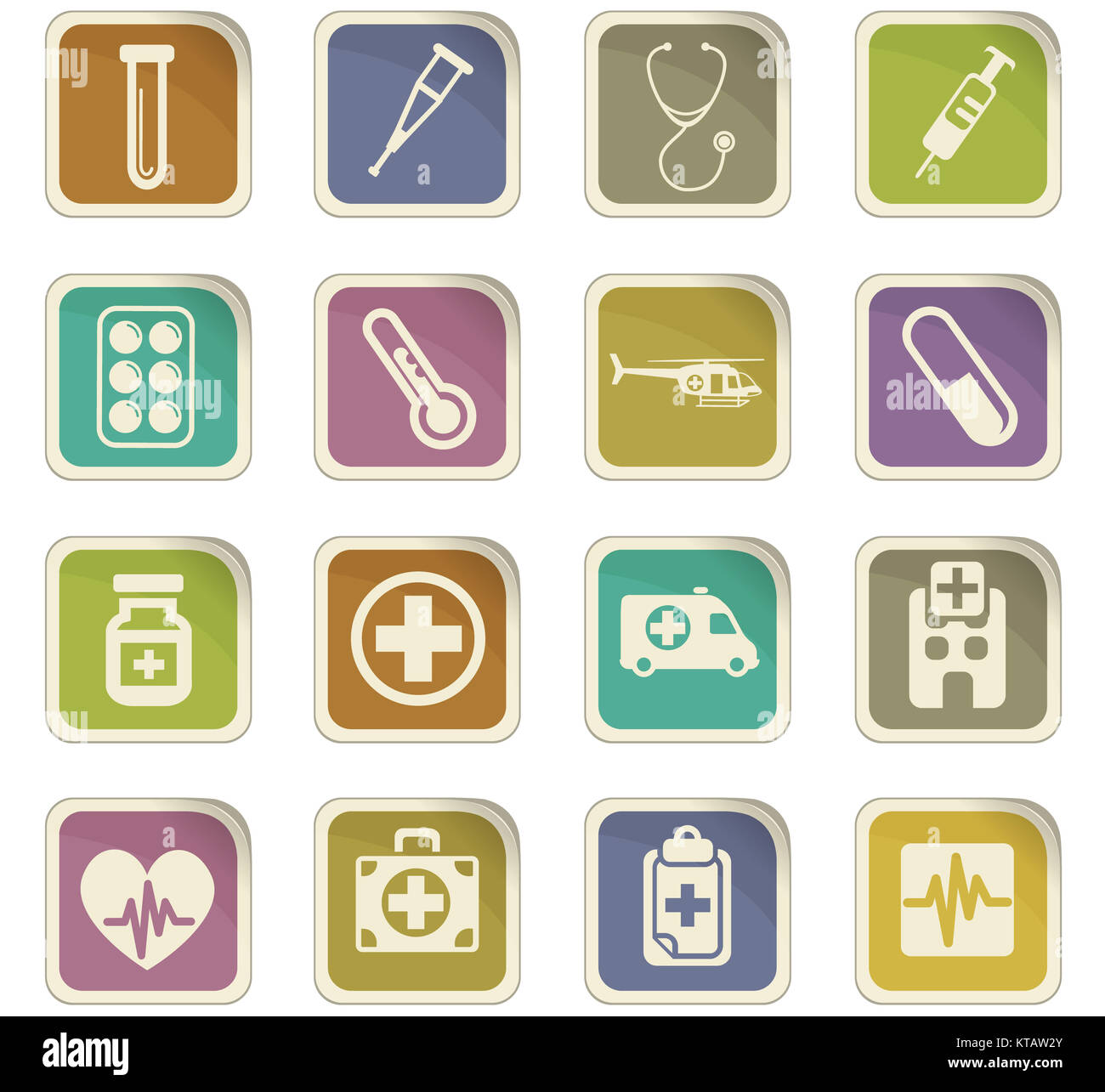 medicine icon set Stock Photo - Alamy