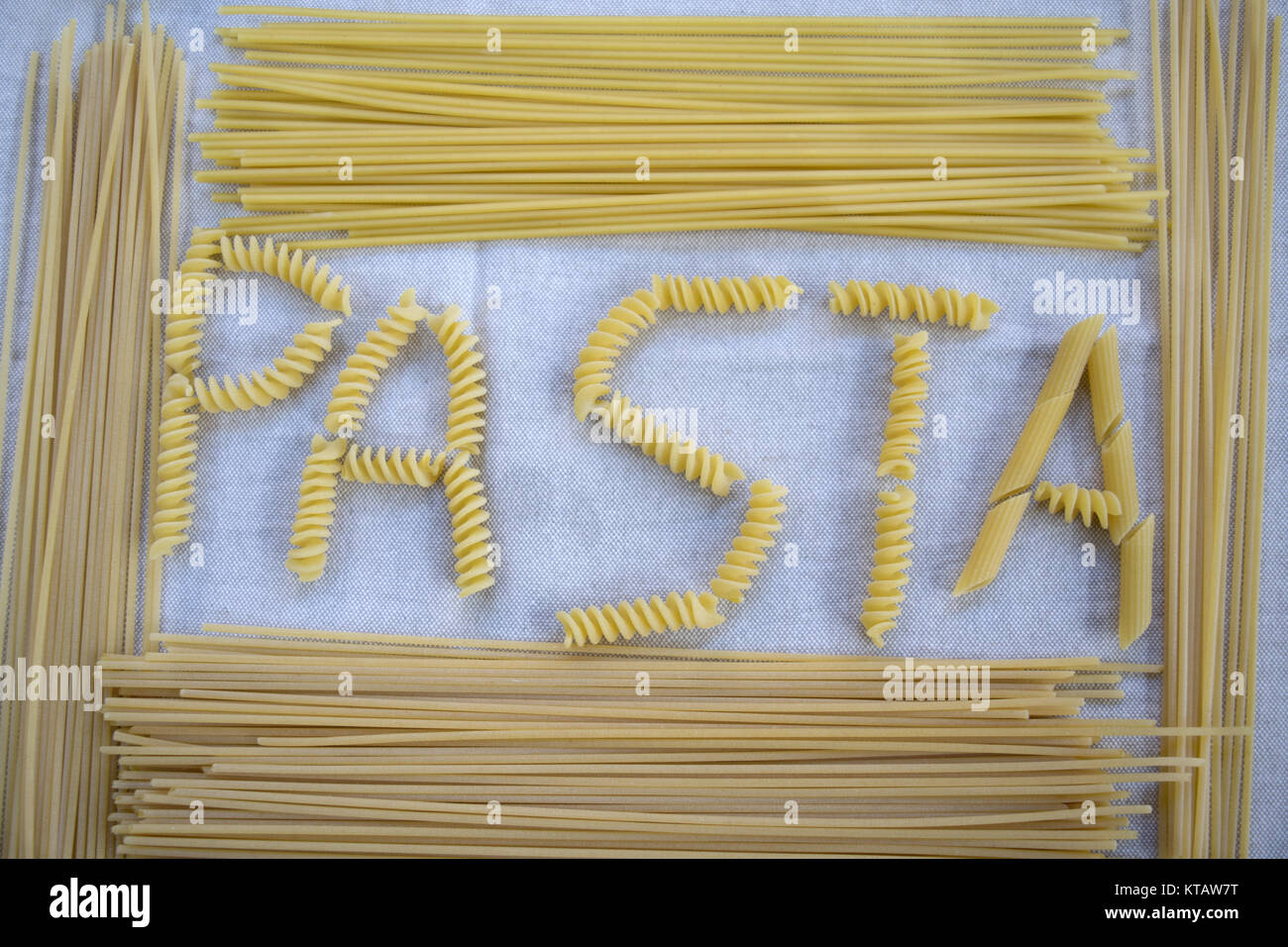plays with the pasta of writtens Stock Photo - Alamy