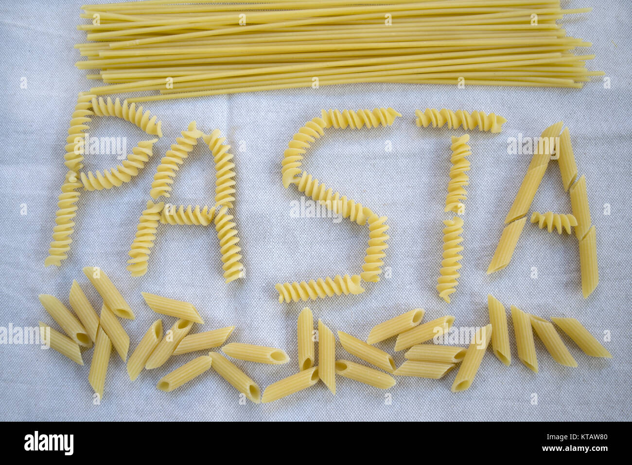 plays with the pasta of writtens Stock Photo - Alamy