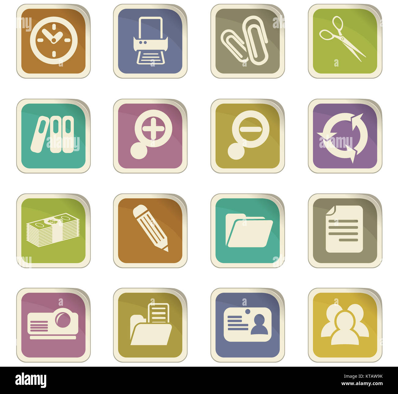 business icon set Stock Photo - Alamy