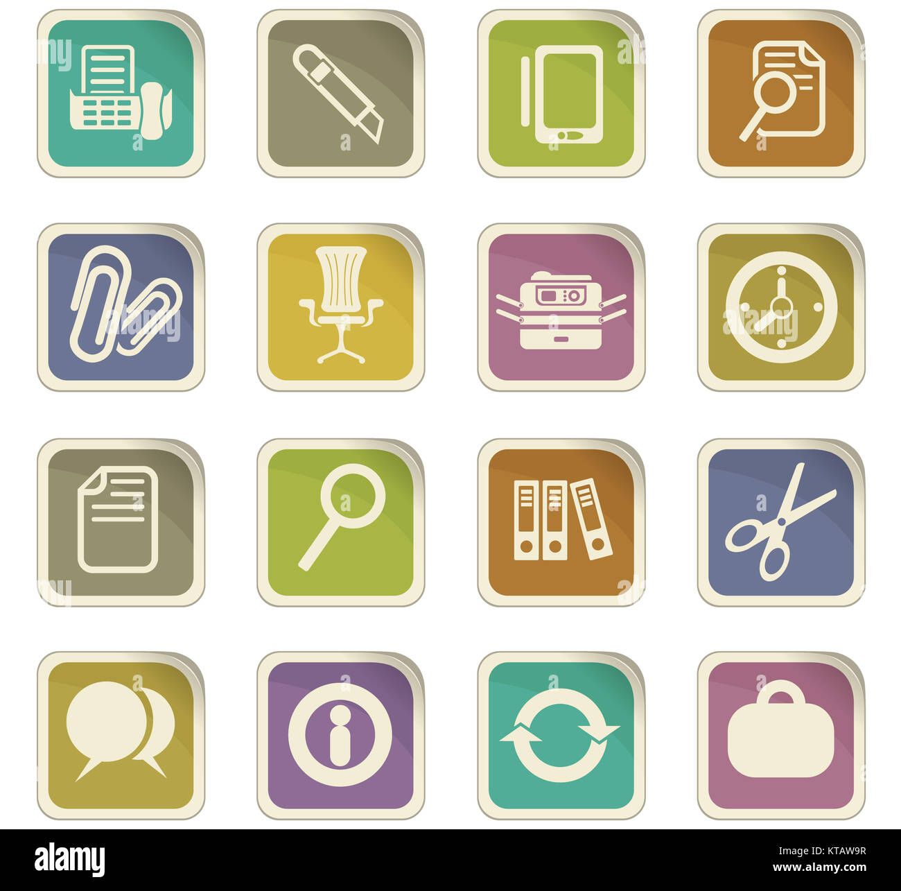 business icon set Stock Photo - Alamy