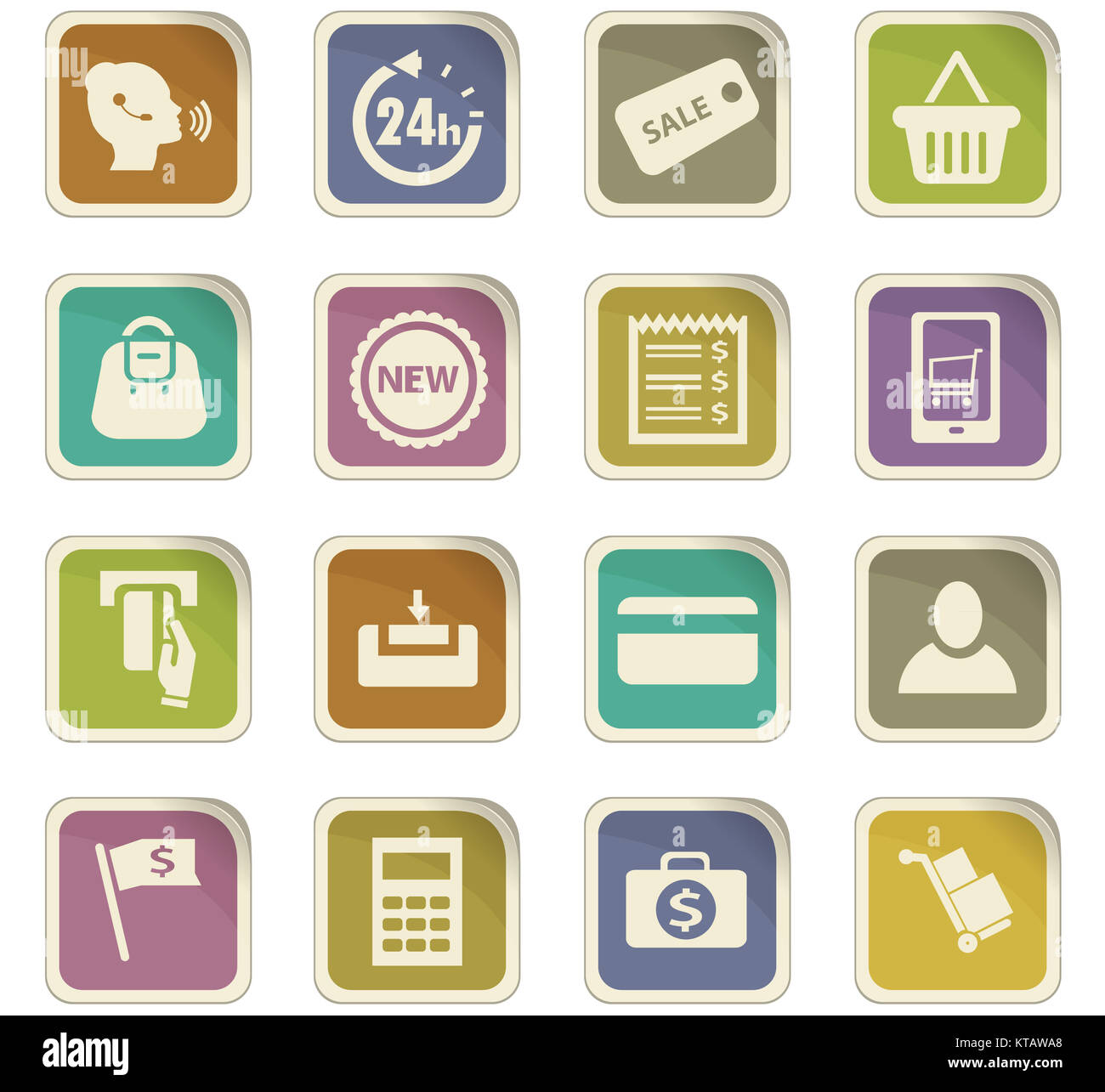 E-commerce icons set Stock Photo - Alamy