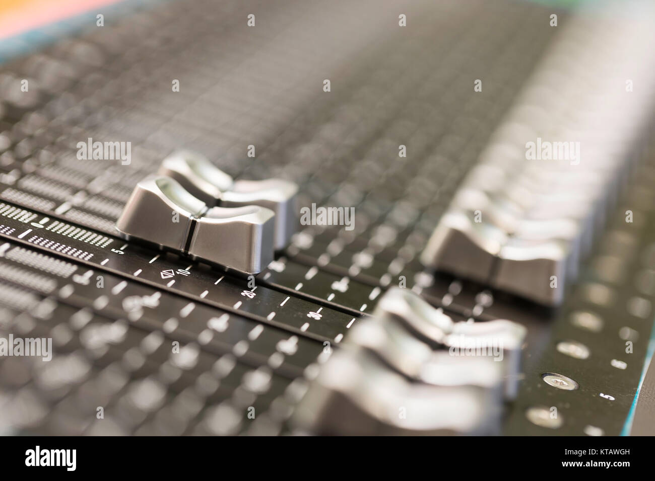 Mixing Panel Close Up Stock Photo - Alamy