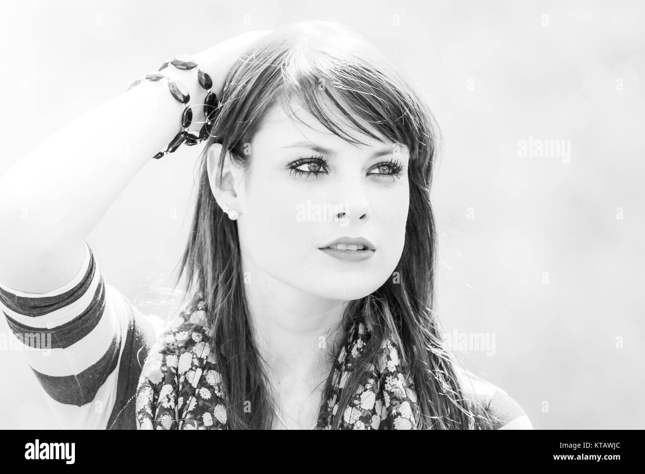 Part of woman face Black and White Stock Photos & Images - Alamy