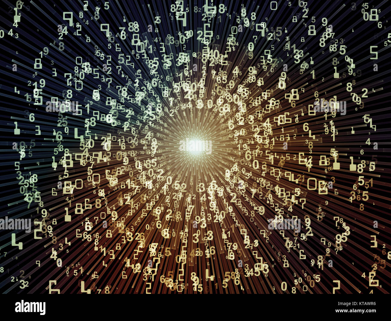 Unfolding of Integers Stock Photo - Alamy