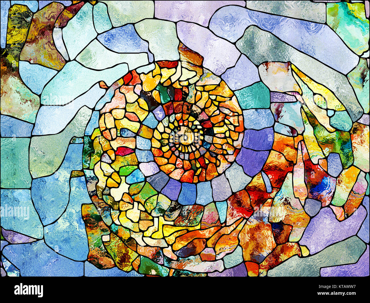 Conceptual Leaded Glass Stock Photo - Alamy