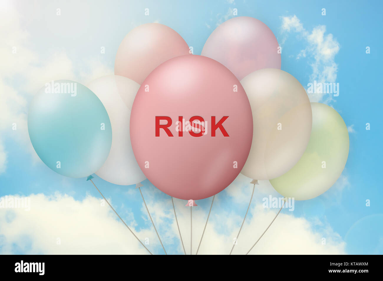 risk on balloon Stock Photo - Alamy