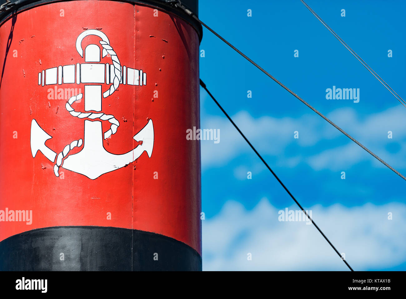 Old ship funnel in Stockholm, Sweden, Europe Stock Photo - Alamy